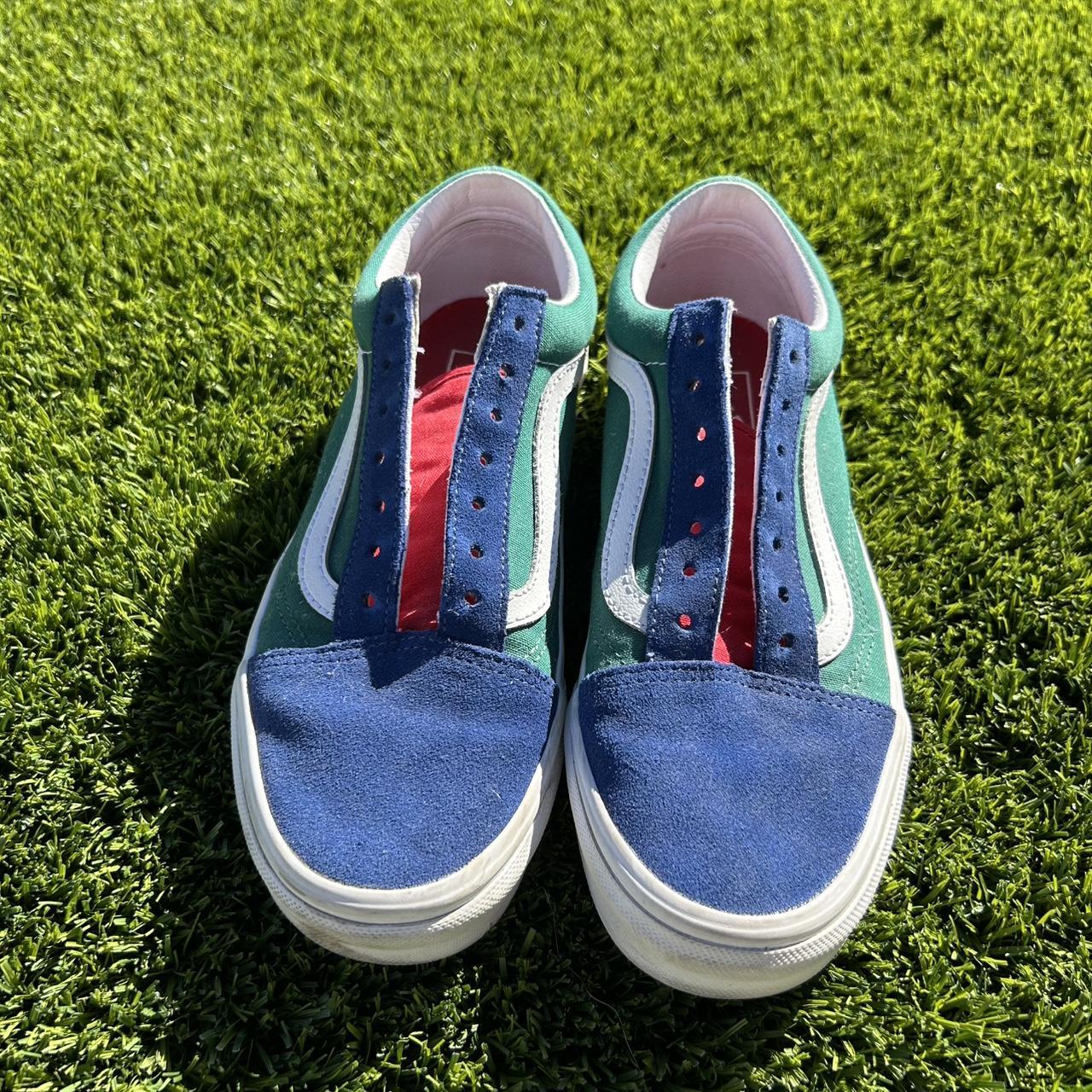 Multi-coloured Vans Old Skool trainers -these... - Depop