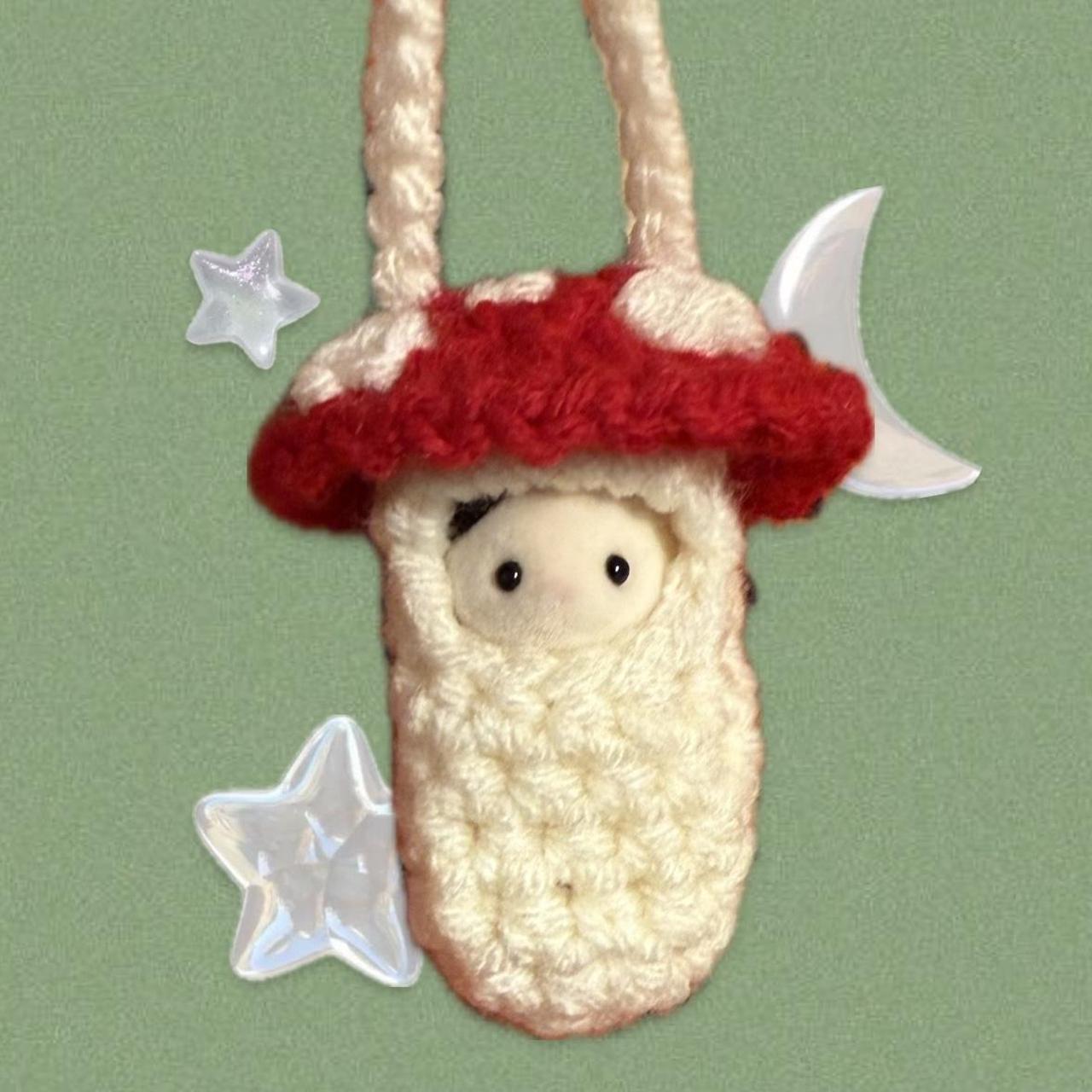 handmade crochet Mushroom calico critter... | Depop