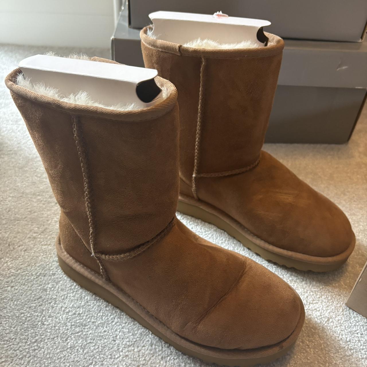 Ugg Classic Short II. Colour: Tan Suede. 0... - Depop