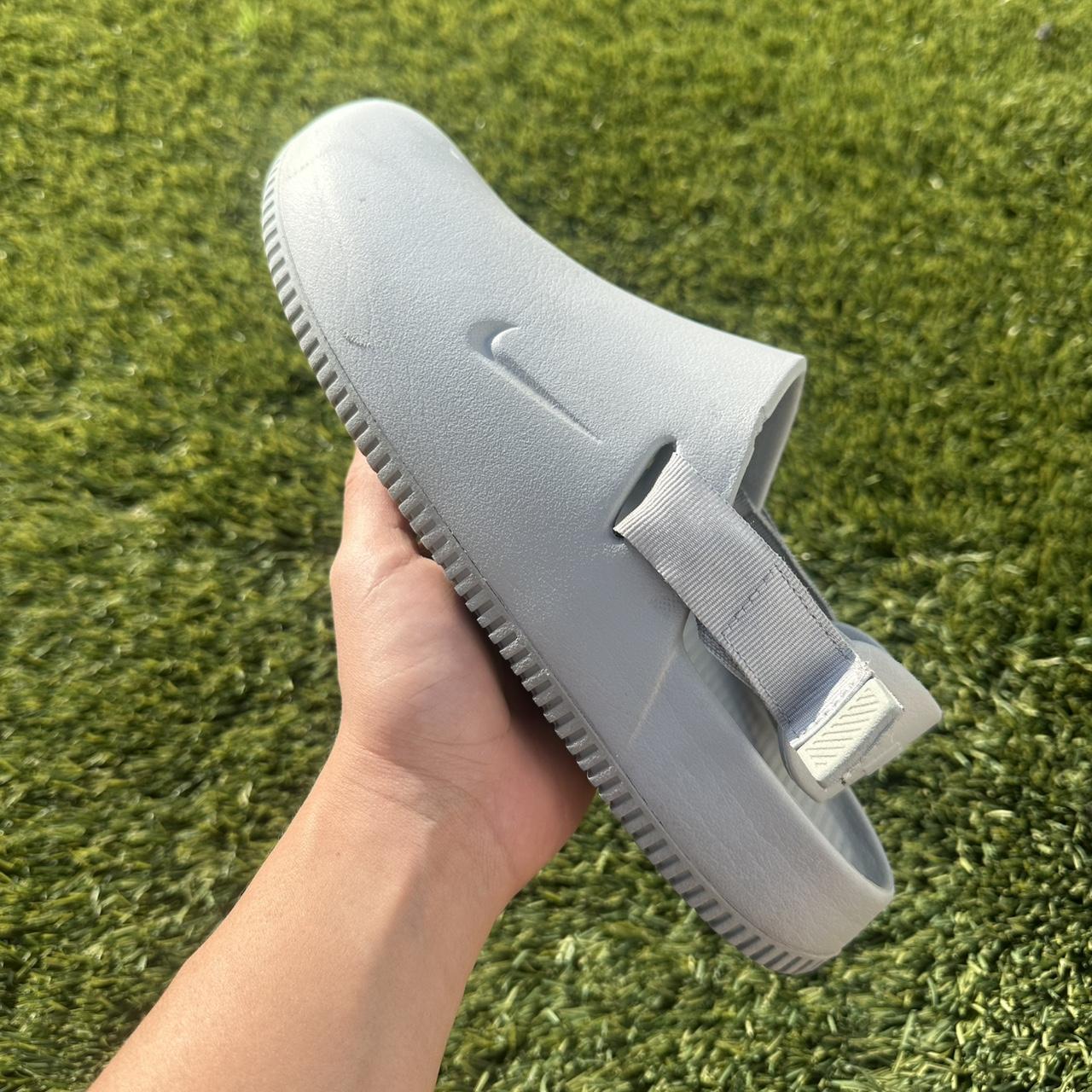 Grey Nike Croc slides Size 9 men 10 women Great for... | Depop