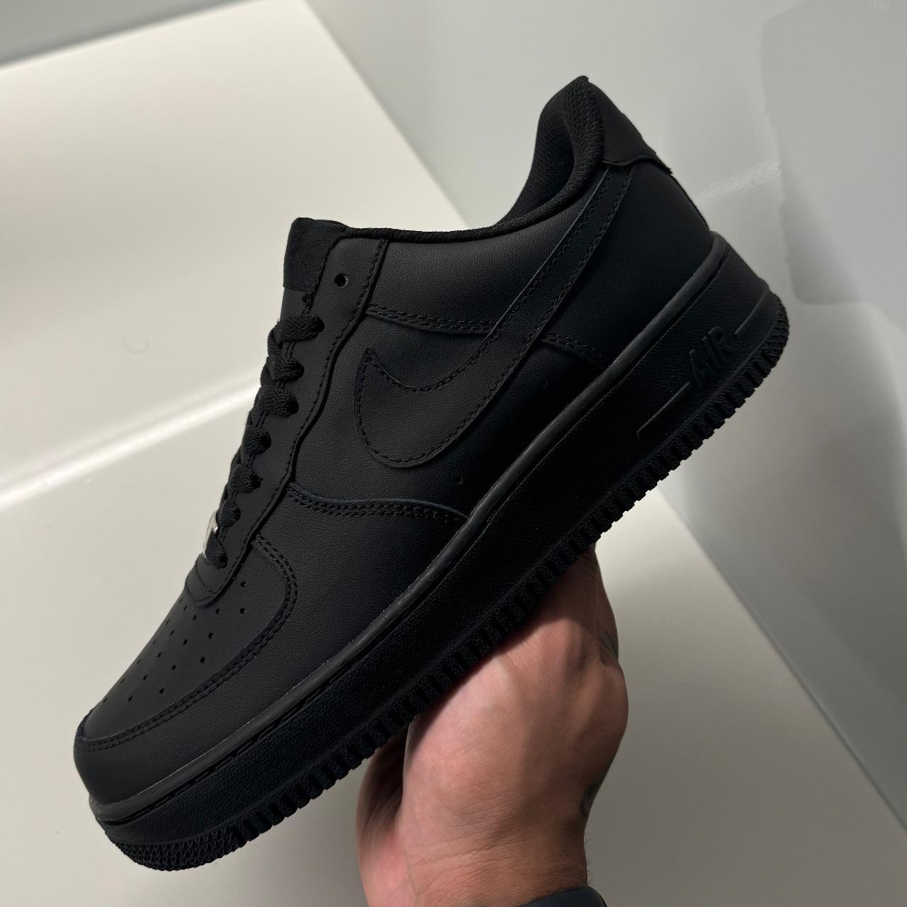 Nike Air Force 1 Triple Black Brand new with box -... | Depop