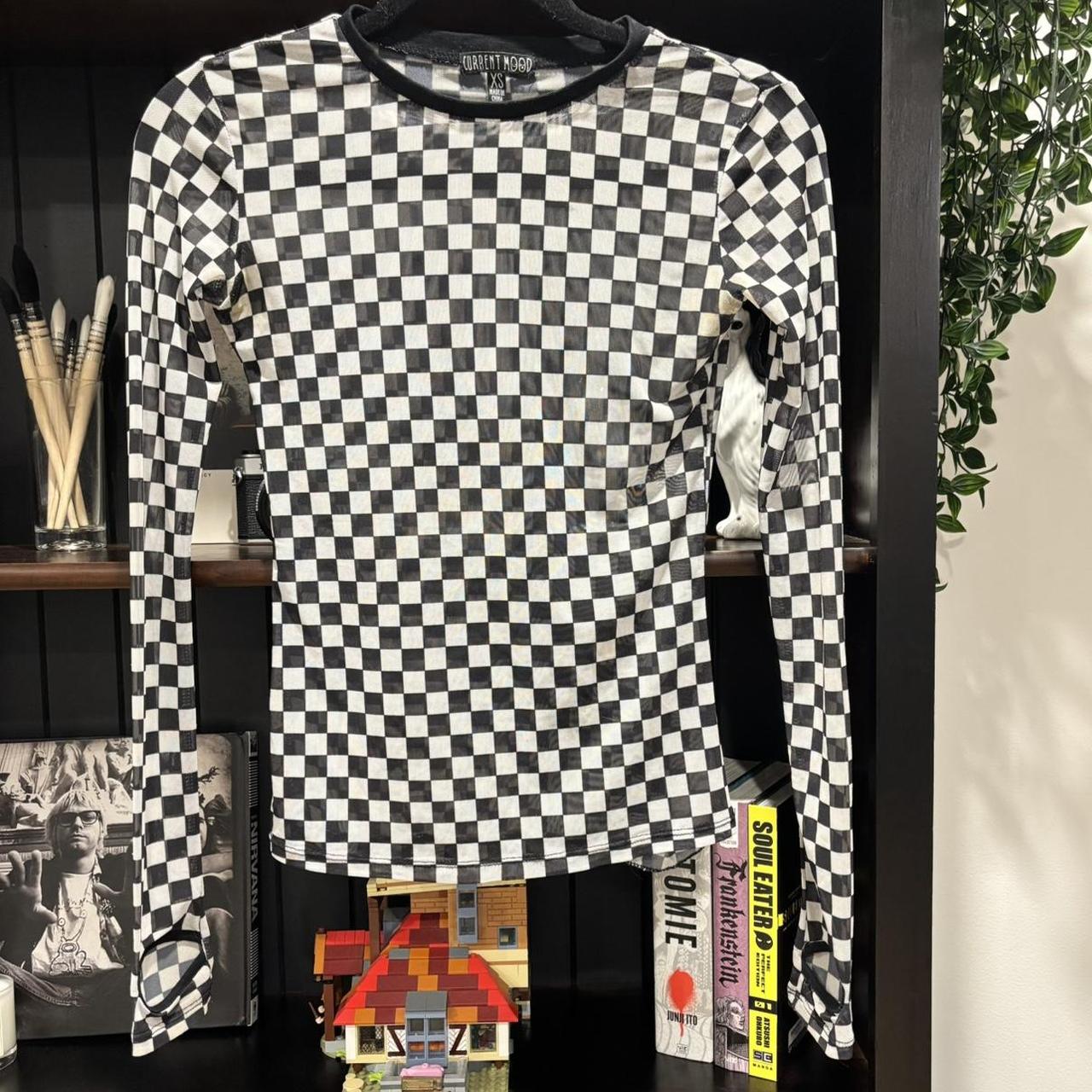 Dollskill / current mood Checkered black and white... | Depop