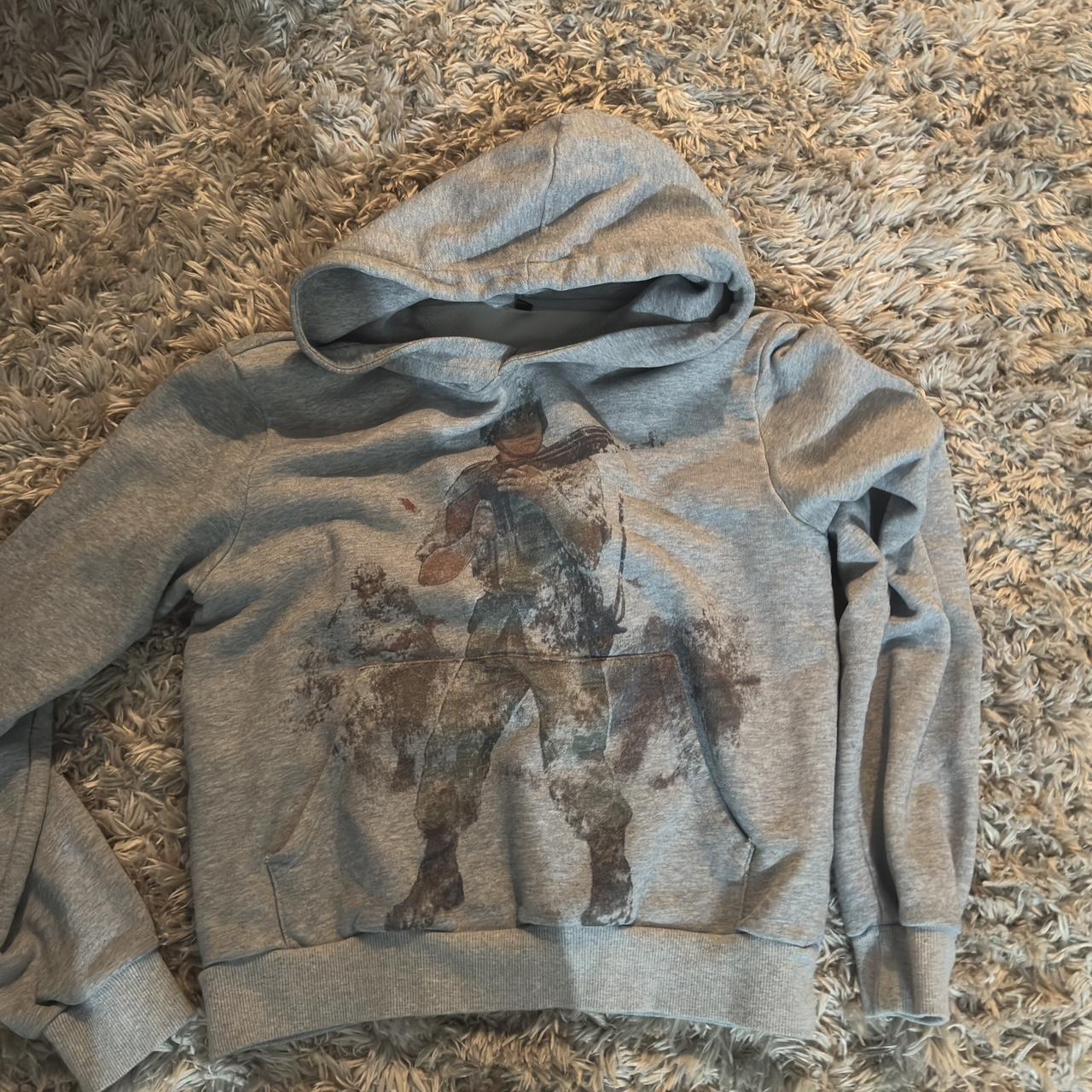 Grey peace in war "soldier" hoodie size M fits... | Depop