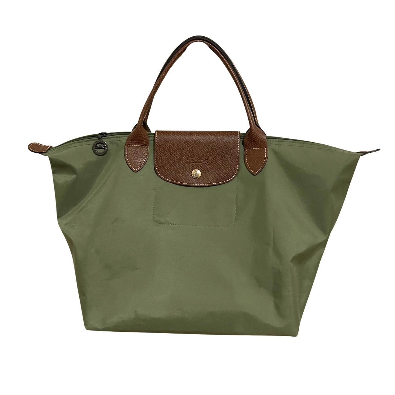 cunty le pliage longchamp medium tote bag 🫒 short... - Depop