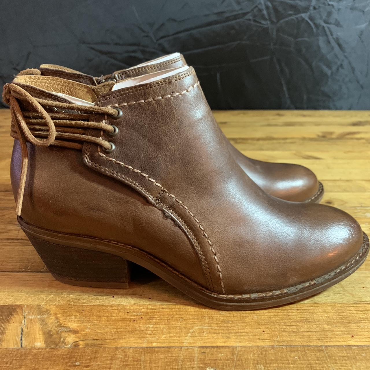 NEW Softt Warm Brown Aleah Rustic-Luxe Bootie,... | Depop