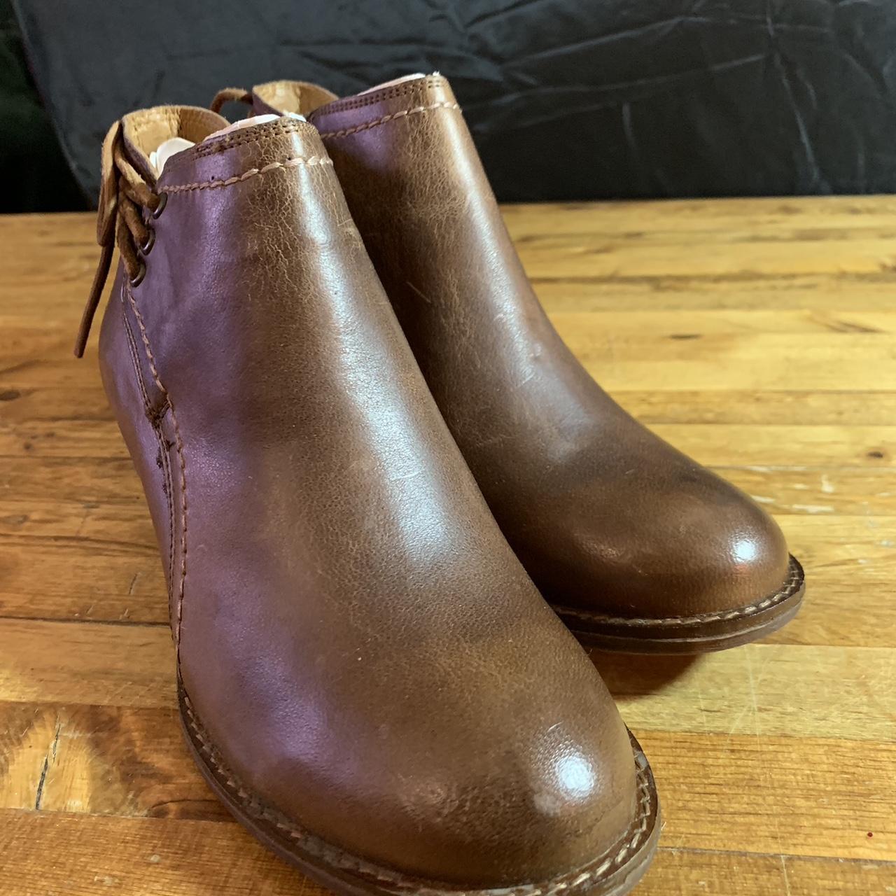 NEW Softt Warm Brown Aleah Rustic-Luxe Bootie,... | Depop