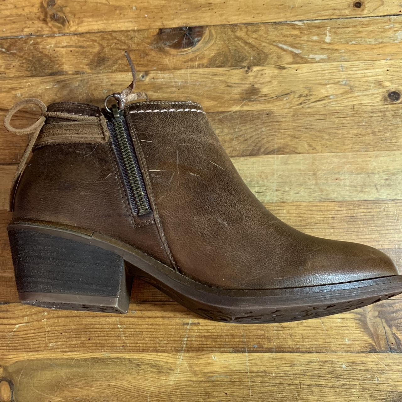 NEW Softt Warm Brown Aleah Rustic-Luxe Bootie,... | Depop