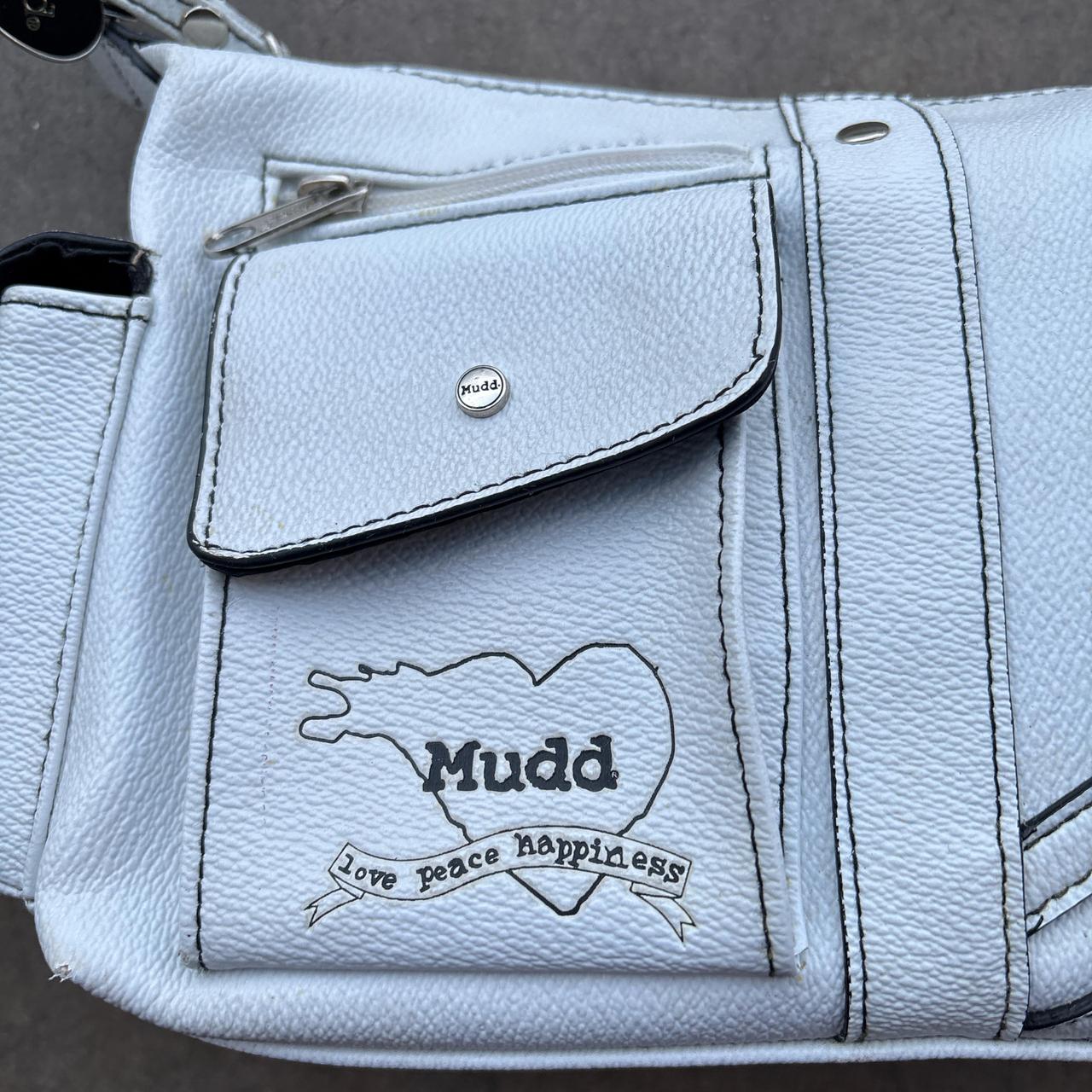 rare stunning vintage y2k style mudd white shoulder... - Depop