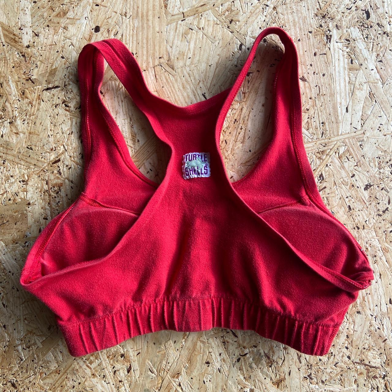 Vintage Budweiser Boxing Sports Bra 80s Red Turtle... - Depop