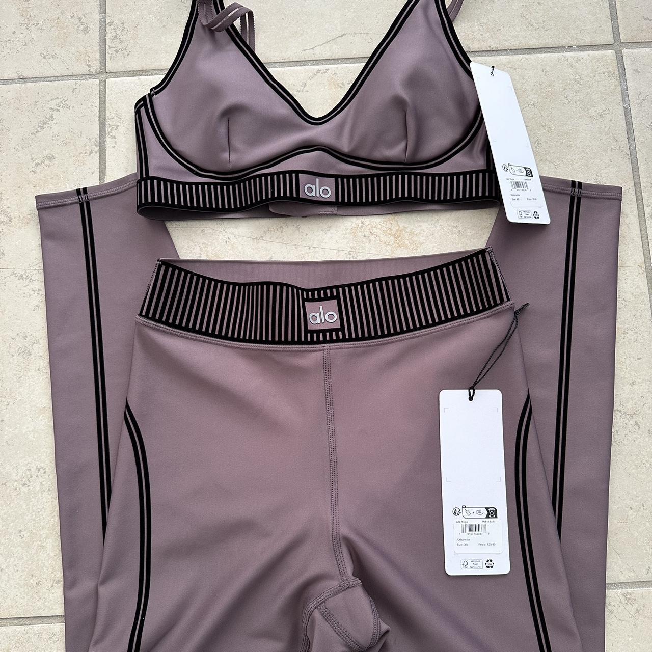 Alo Yoga Airlift Line up set in raisinette Both in... - Depop