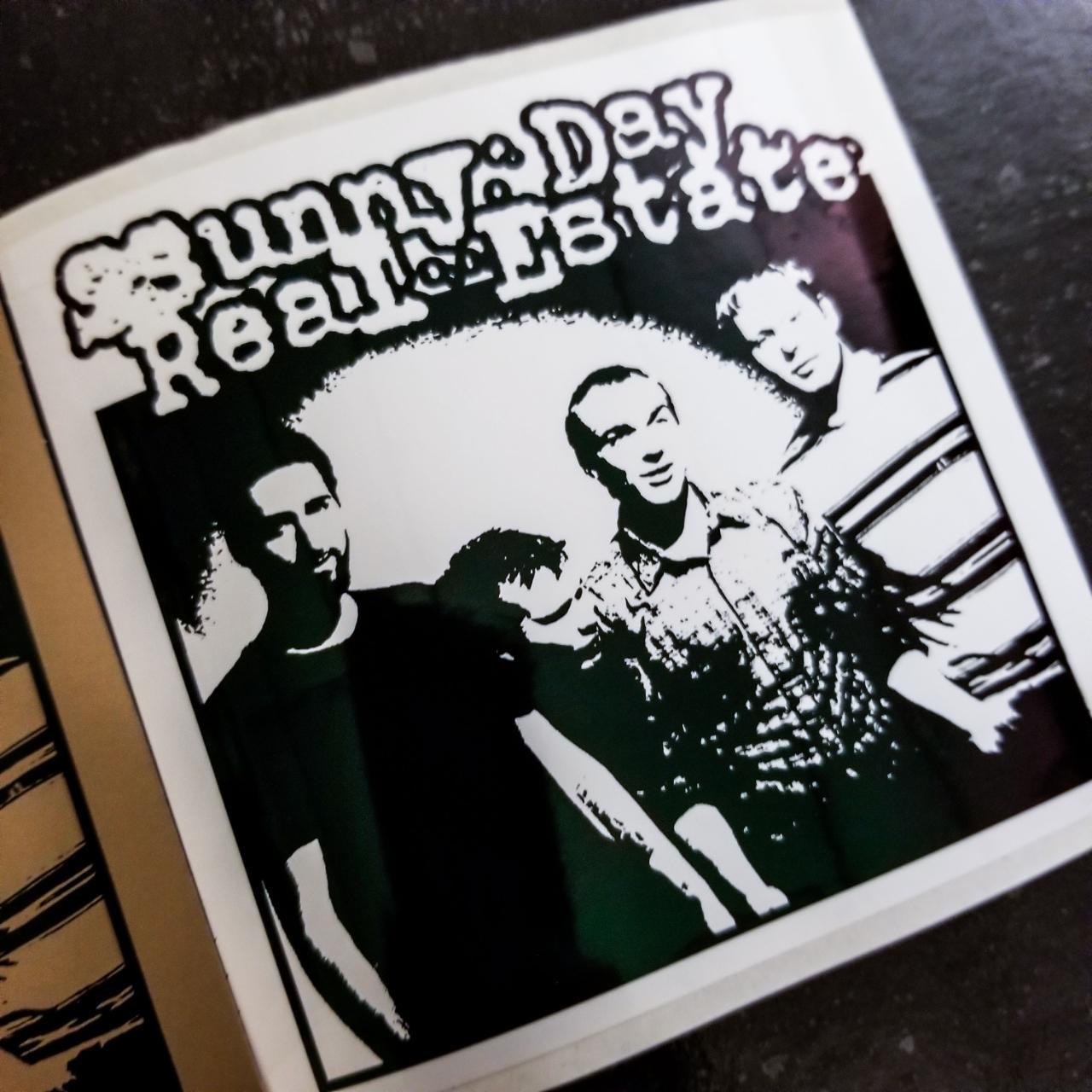 Sunny Day Real Estate "Band" [White] Vinyl Bumper... | Depop