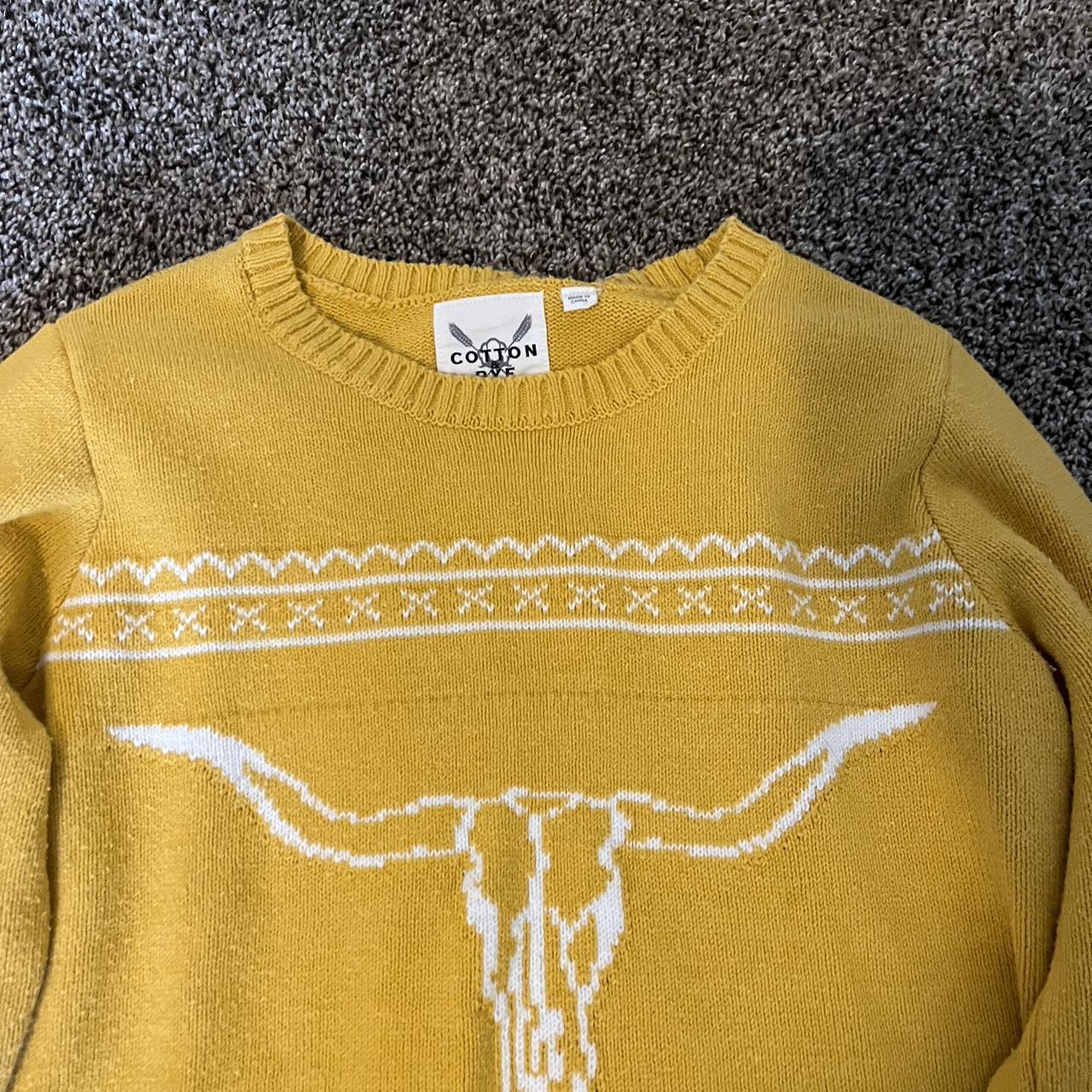 Adorable small yellow sweater! By brand Cotton Rye,... | Depop