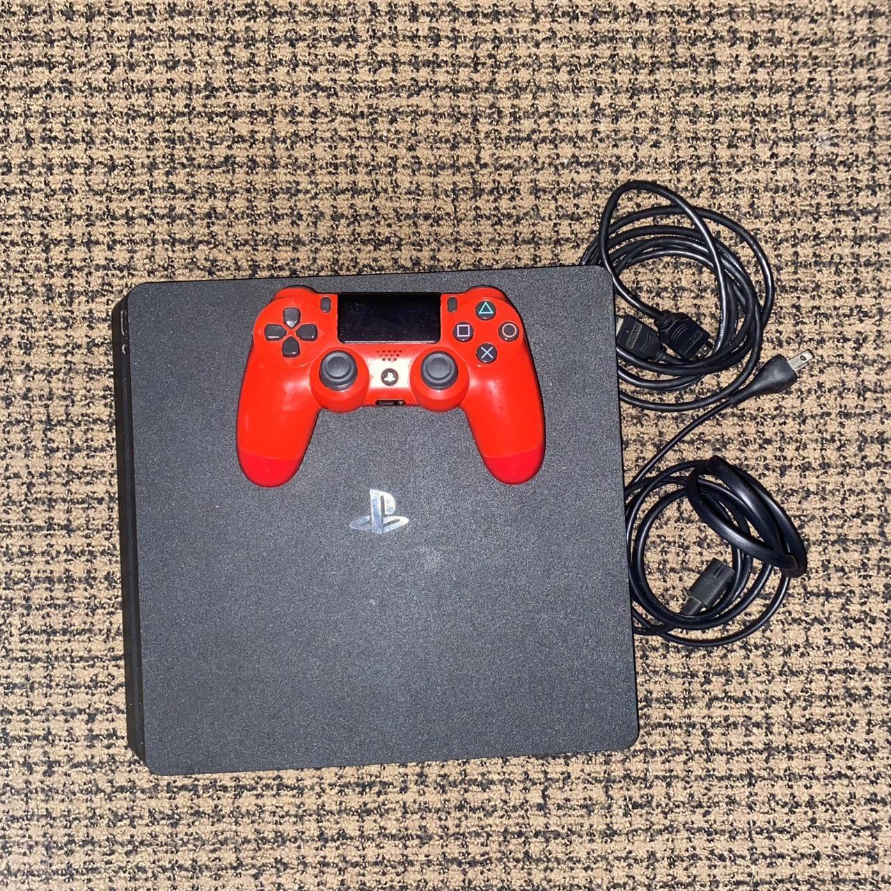 Red and black PlayStation 4 Slim #PlayStation4 #gaming | Depop