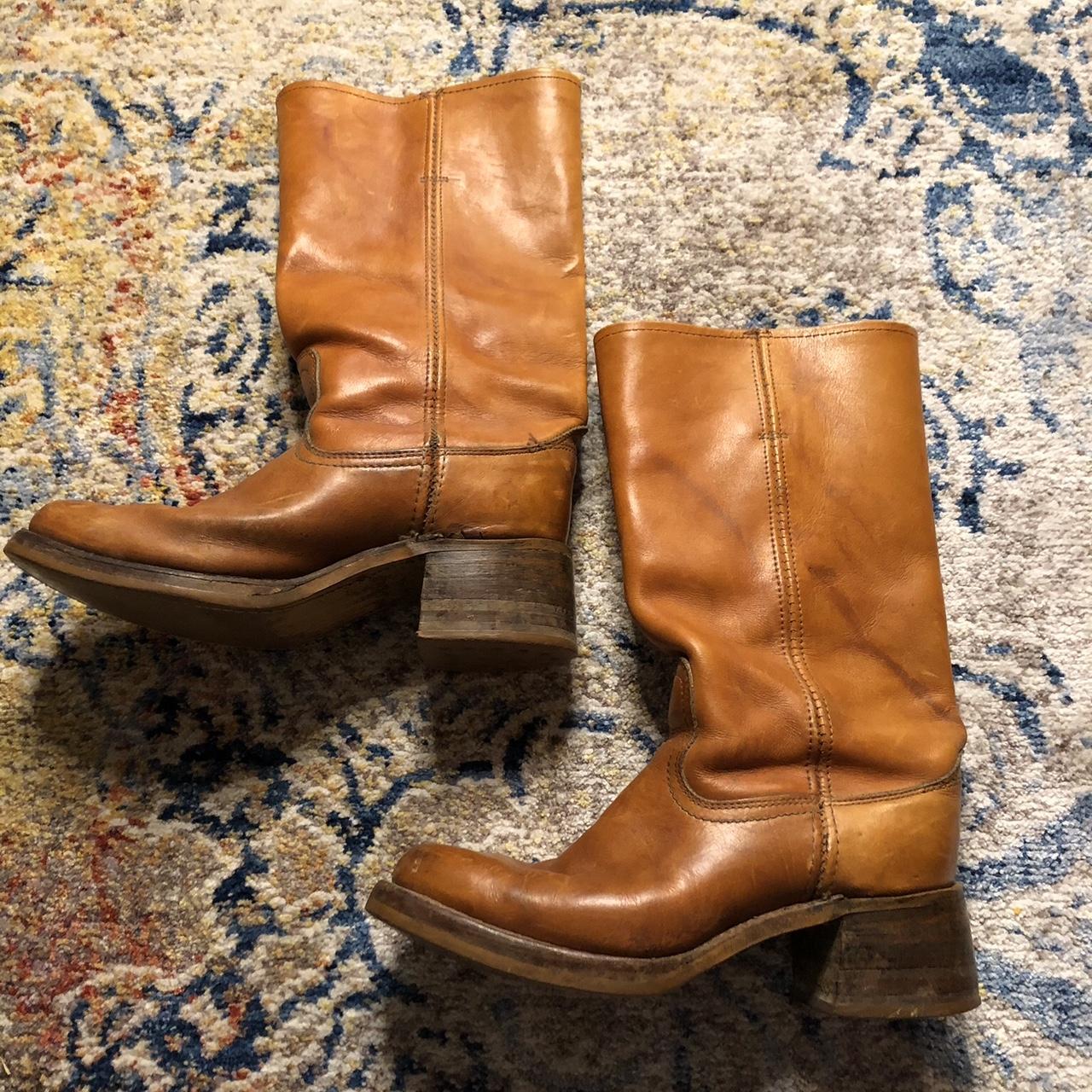 Beautiful vintage Frye boot styled boots. Has a... - Depop