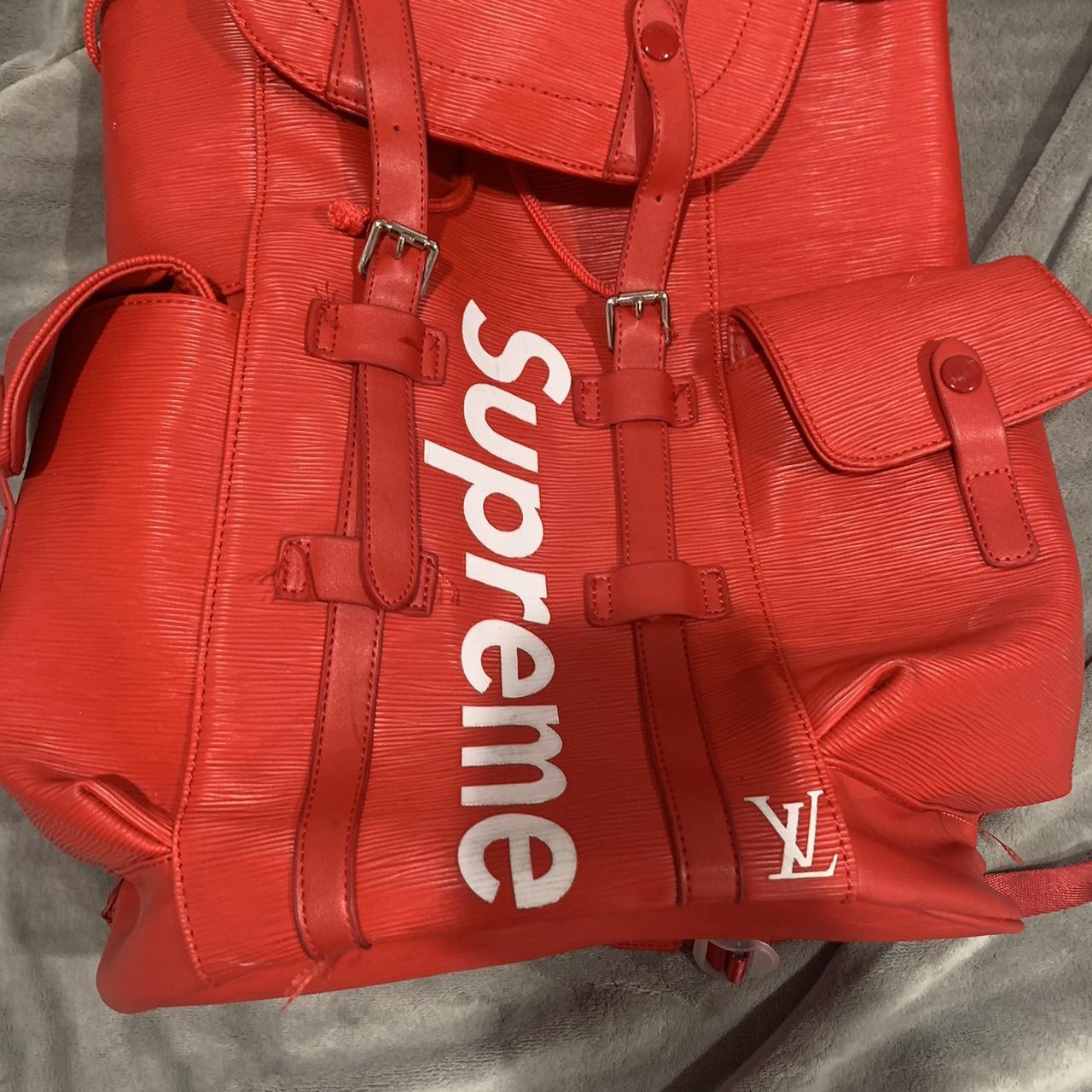 Supreme X Louis Vuiton backpack, shoot me a text for... - Depop