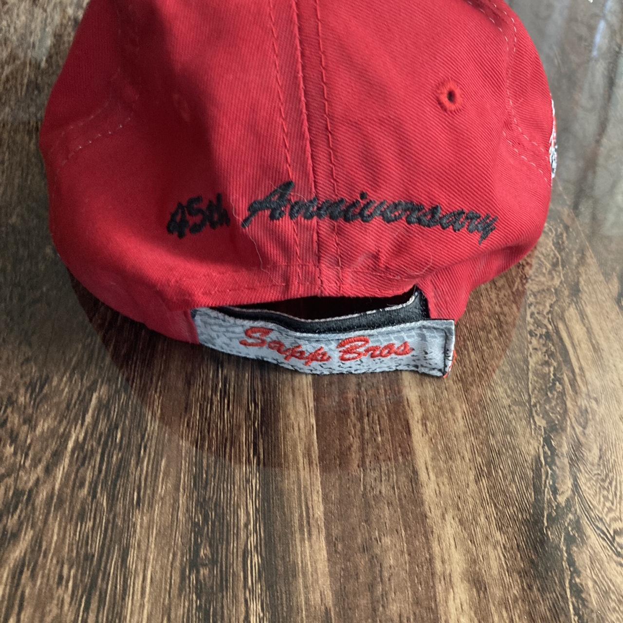 Saff Bros. red and black snapback hat #racing brand new - Depop