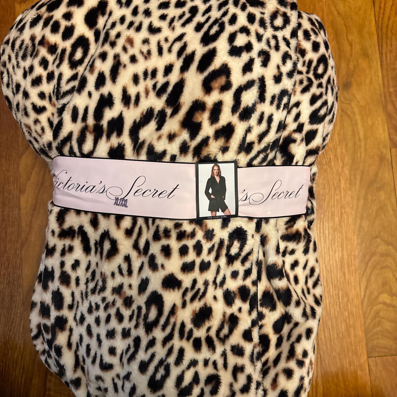 Victoria's Secret leopard print hooded robe very... | Depop