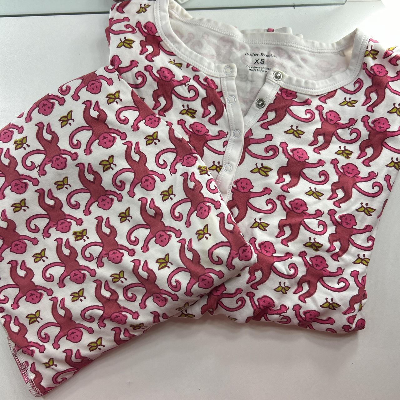 Roller rabbit long sleeve and long pants pajama set... - Depop