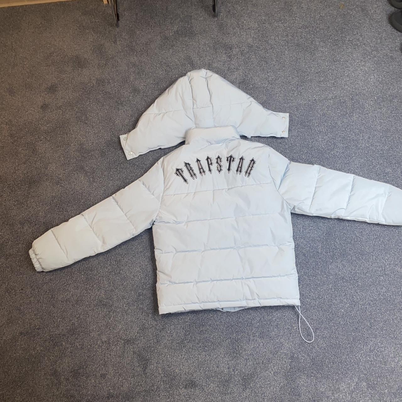 Trapstar light blue puffer - Depop