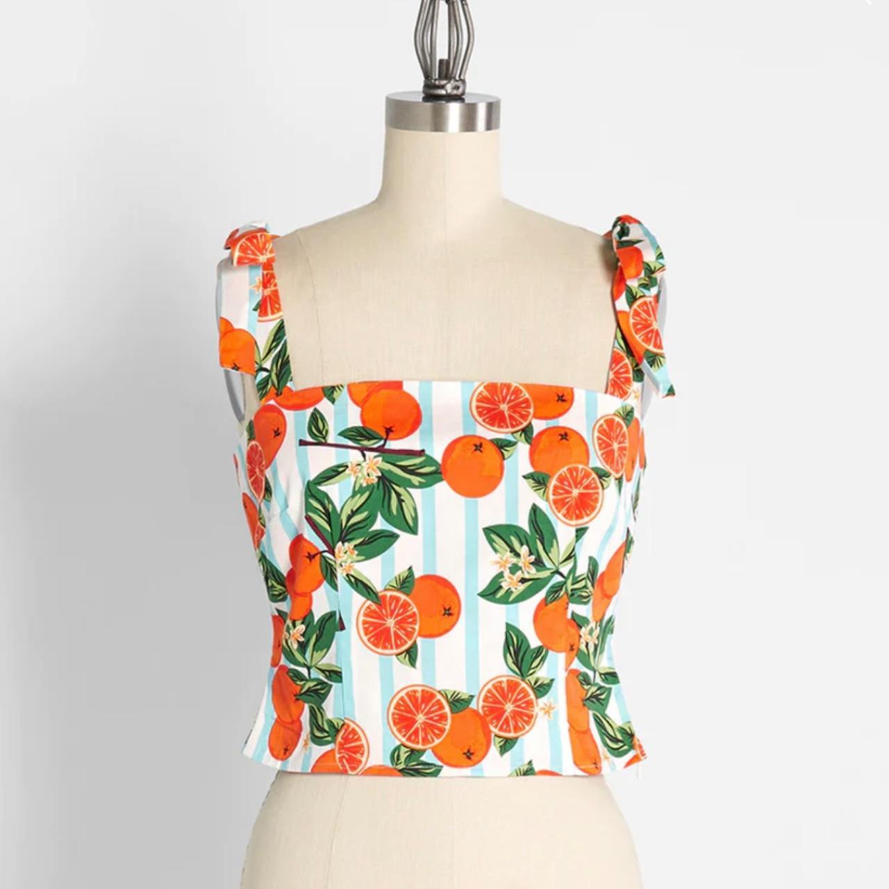 ModCloth Women's Multi Crop-top | Depop
