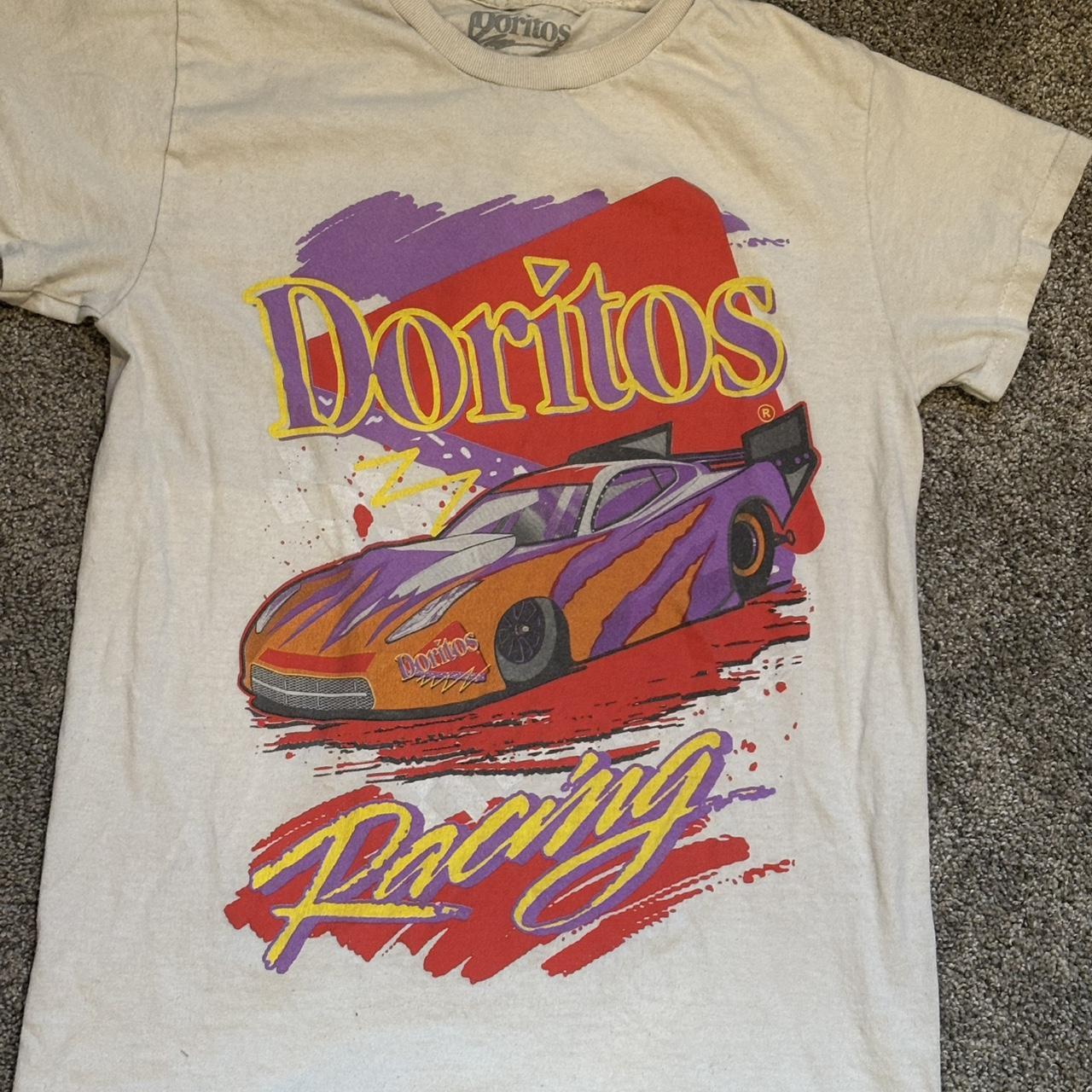 Doritos Racing T-shirt with a cool design used but... | Depop