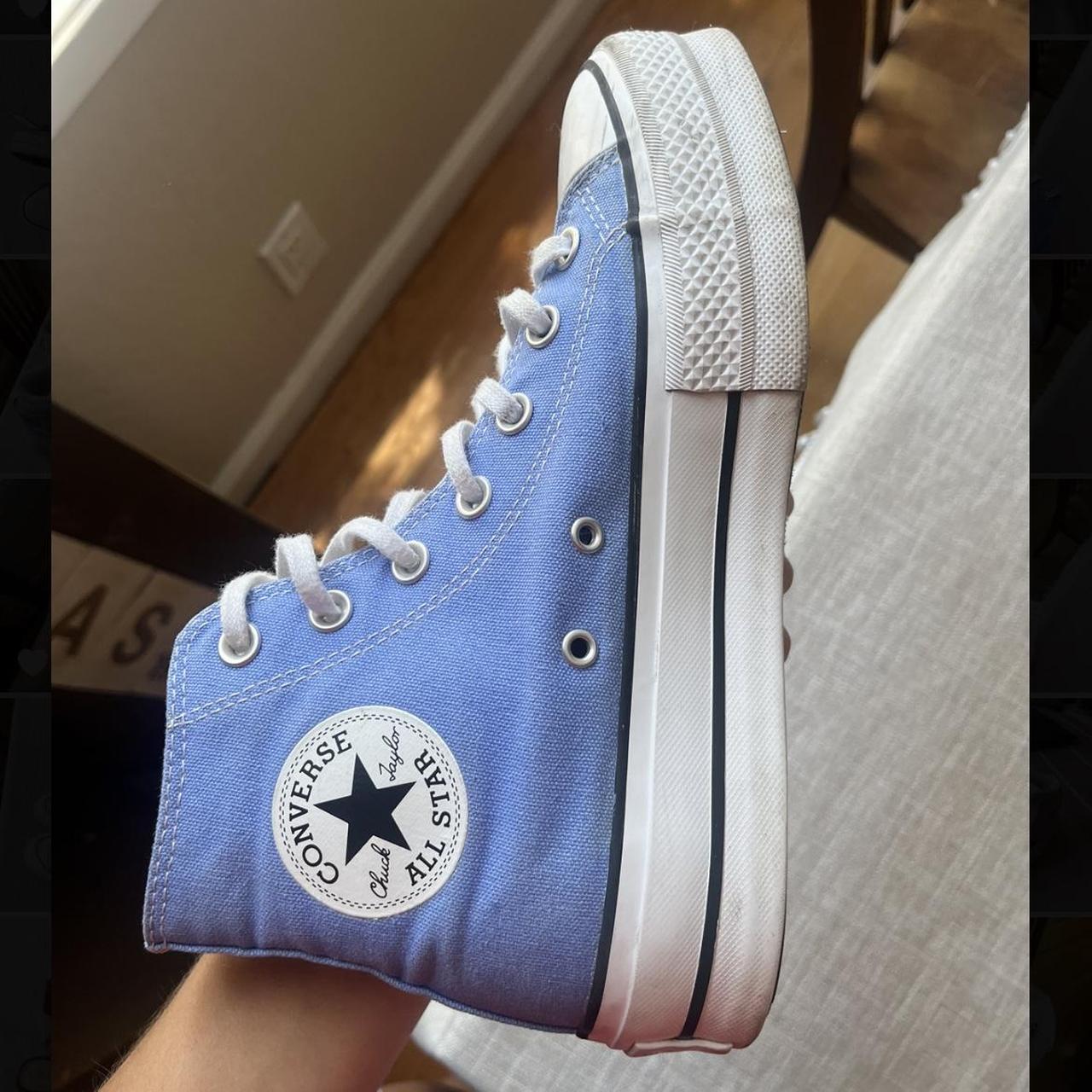blue / periwinkle platform converse - Depop