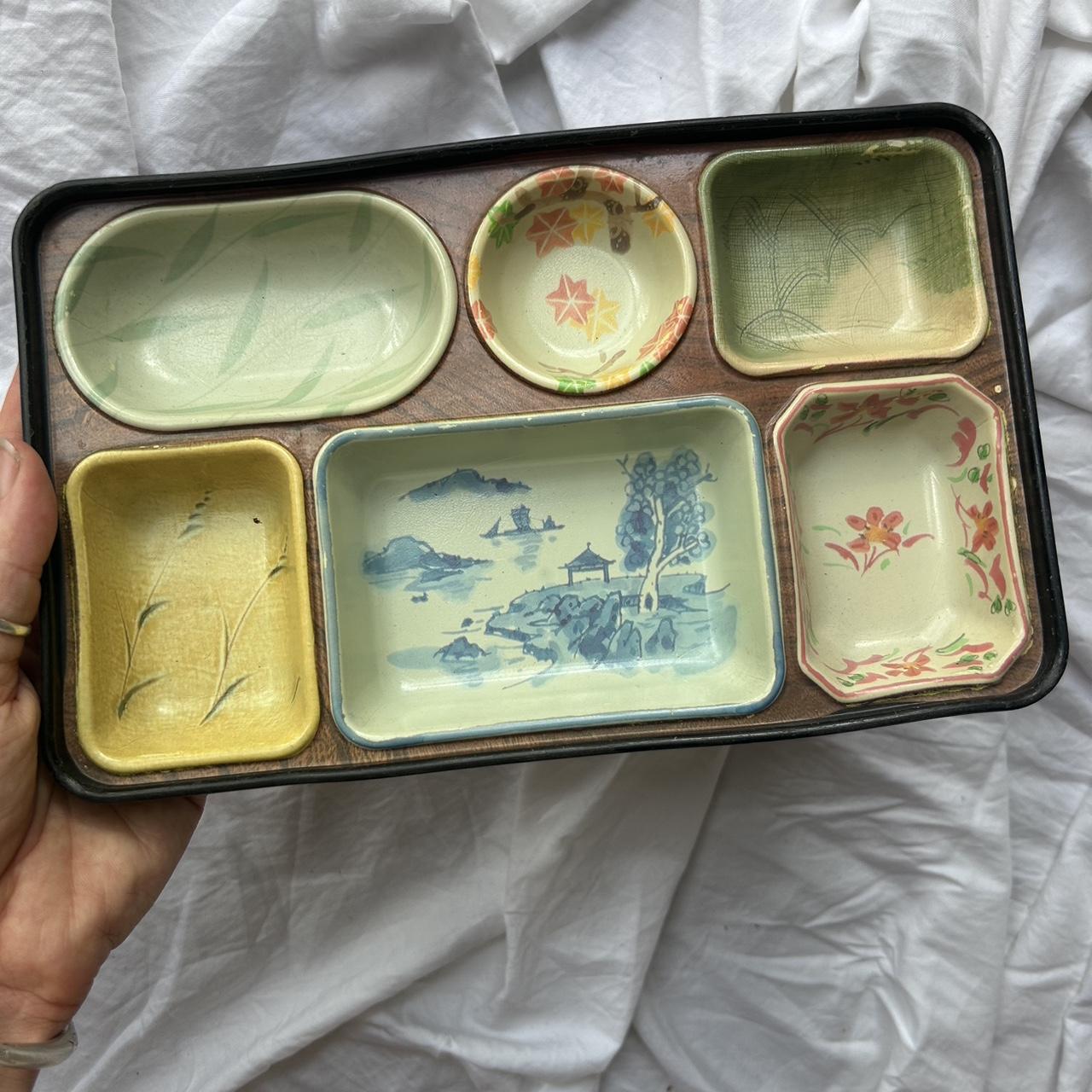 Vintage Japanese bento plate Quality plastic 10... - Depop
