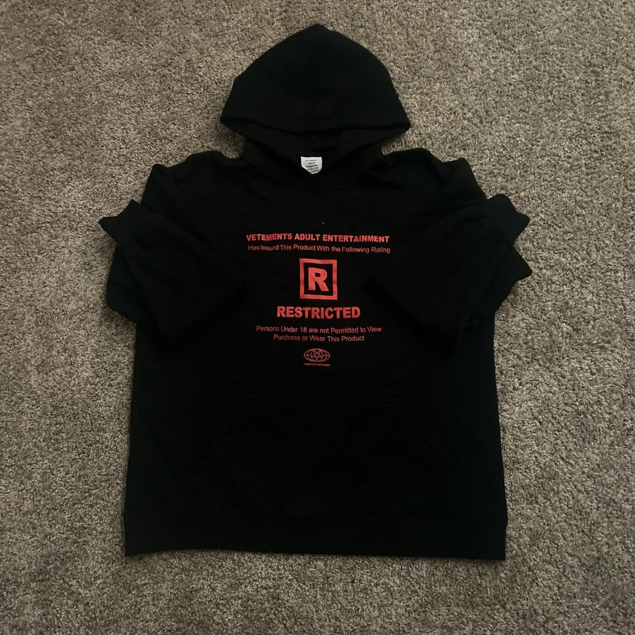 Vetement R Restricted hoodie Medium - Depop