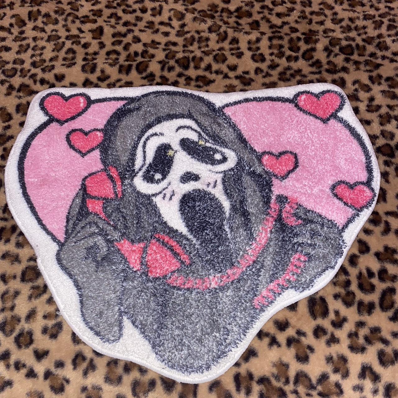 pink scream rug | Depop