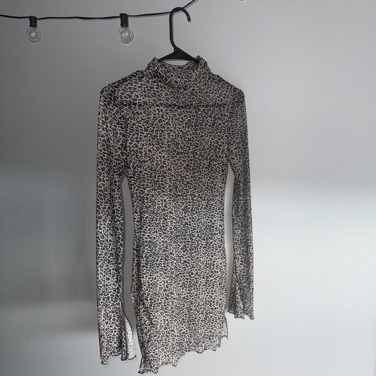 leopard transparent dress🐆 Small size - Depop