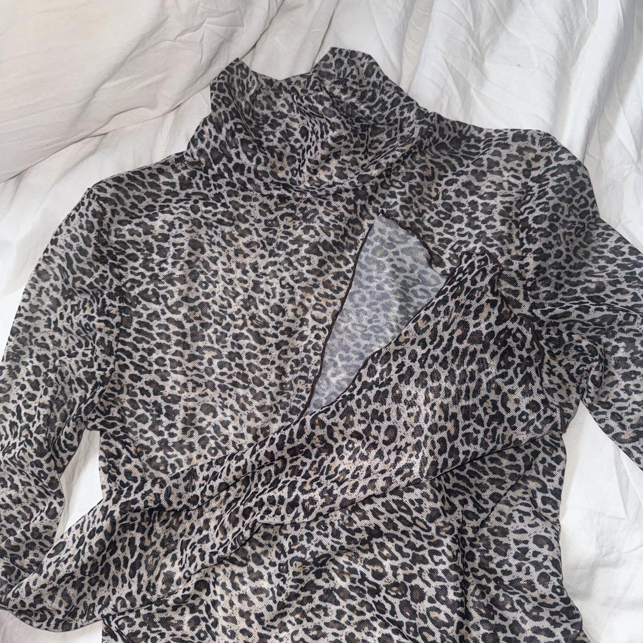 leopard transparent dress🐆 Small size - Depop