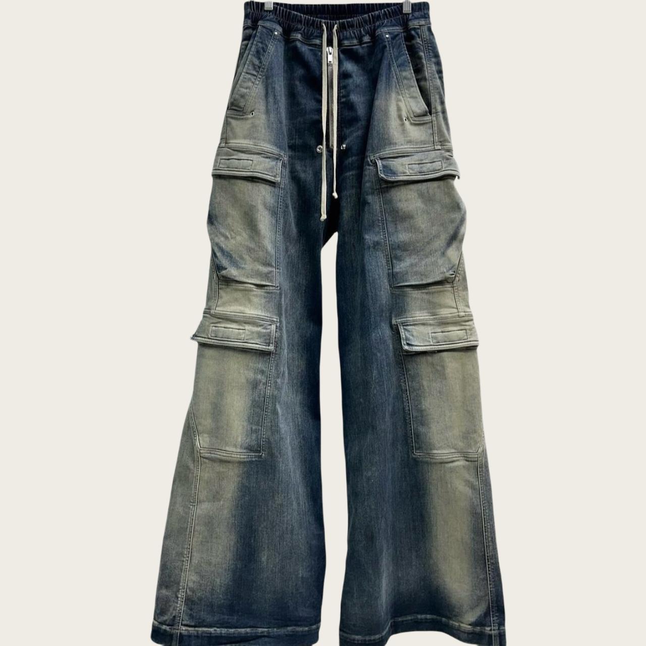 Rick Owens baggy fit cargo pants Size 32-36 US... - Depop