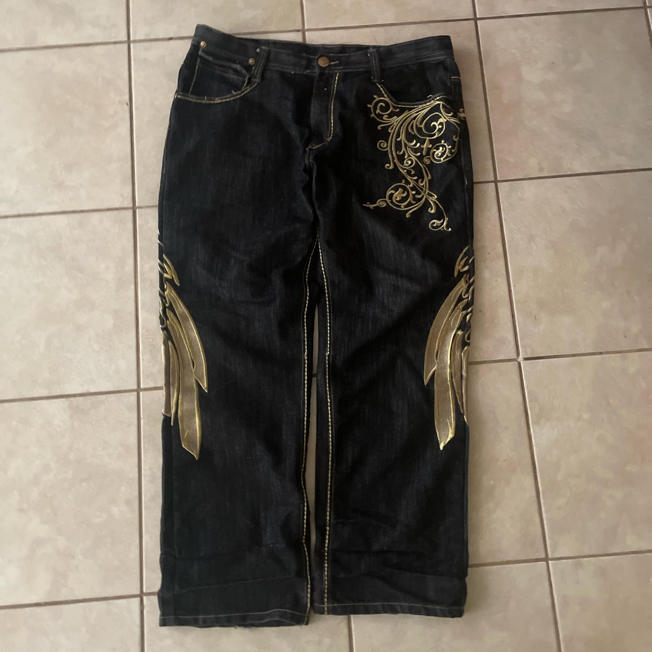 Imperious jeans gold wings ‼️SEND... | Depop