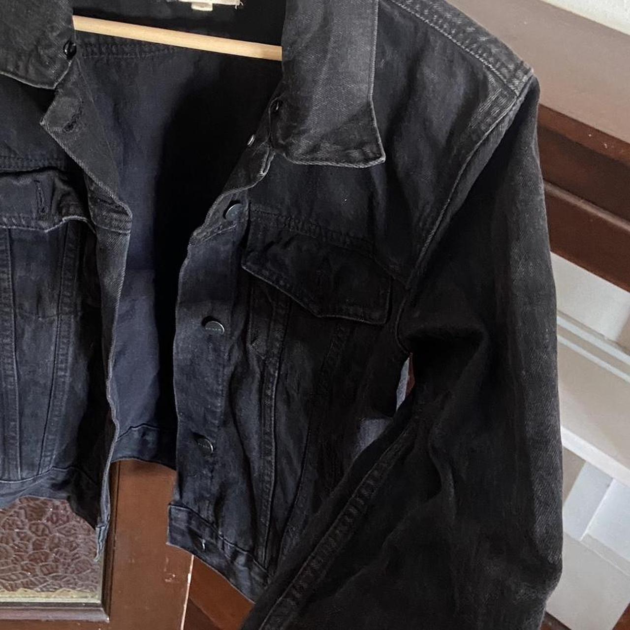 Insight Black Denim Jacket SIZE L Only worn a few... - Depop