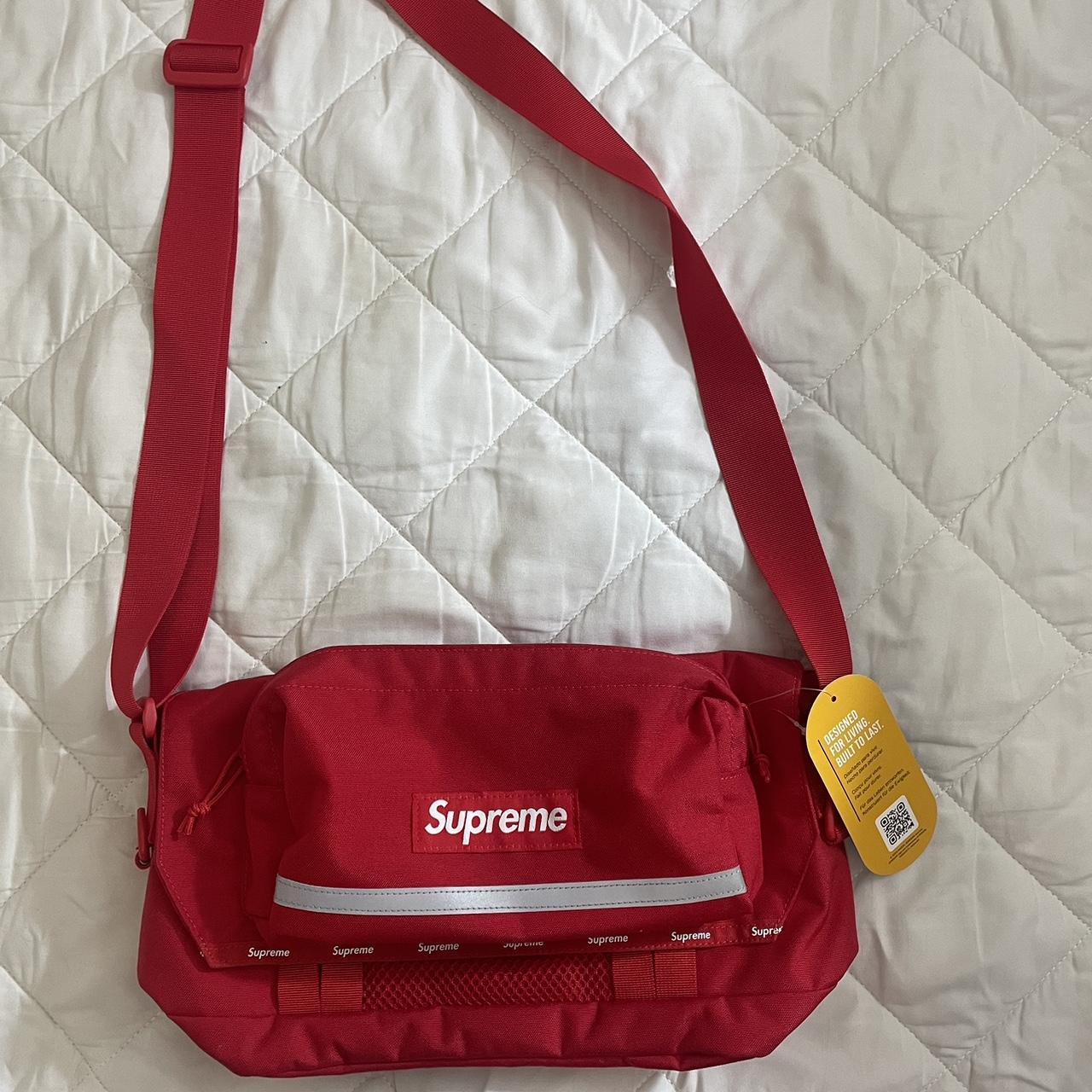 Supreme red bag new with tags - Depop