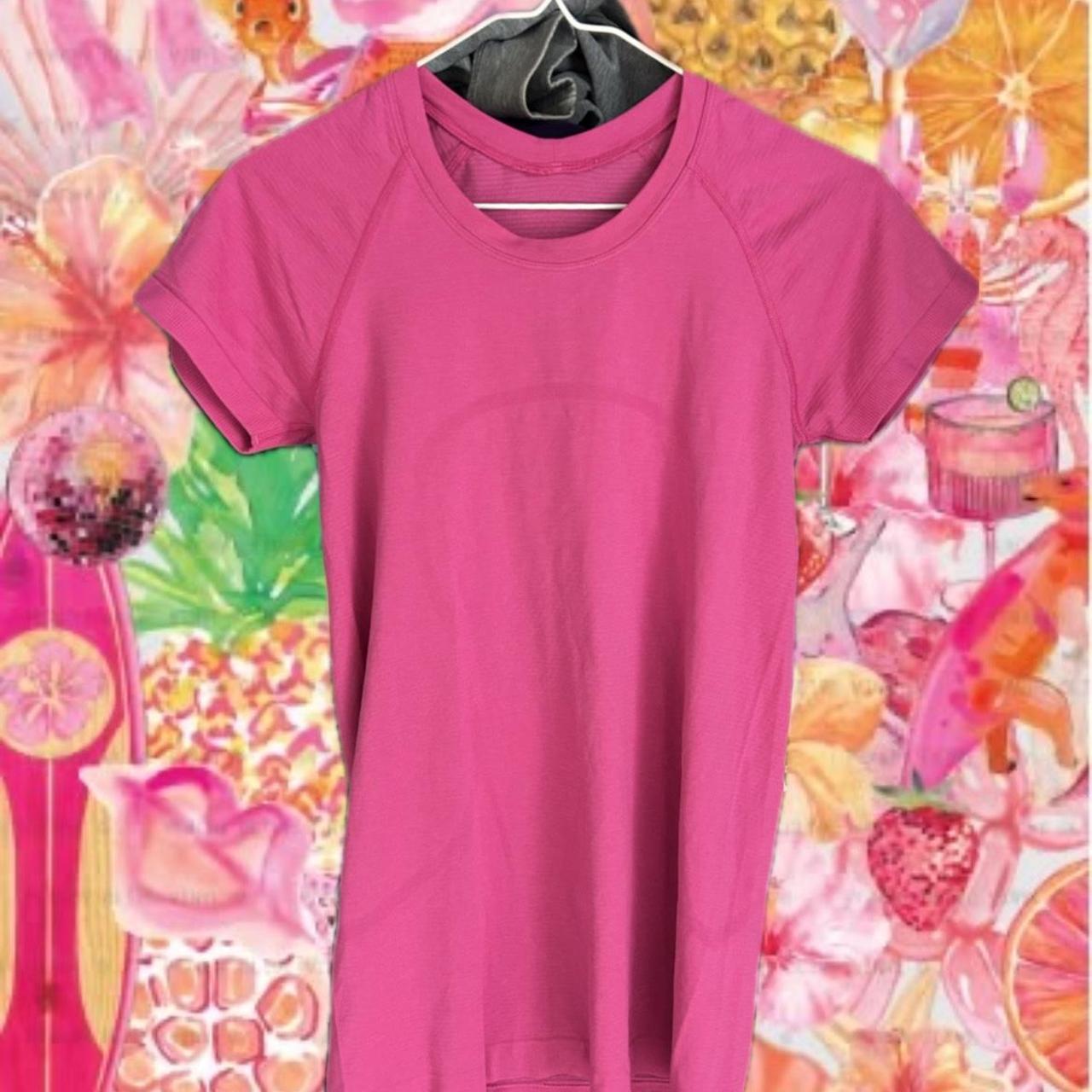 Sonic pink swiftly tech short sleeve 2.0 Size 6 Good... | Depop