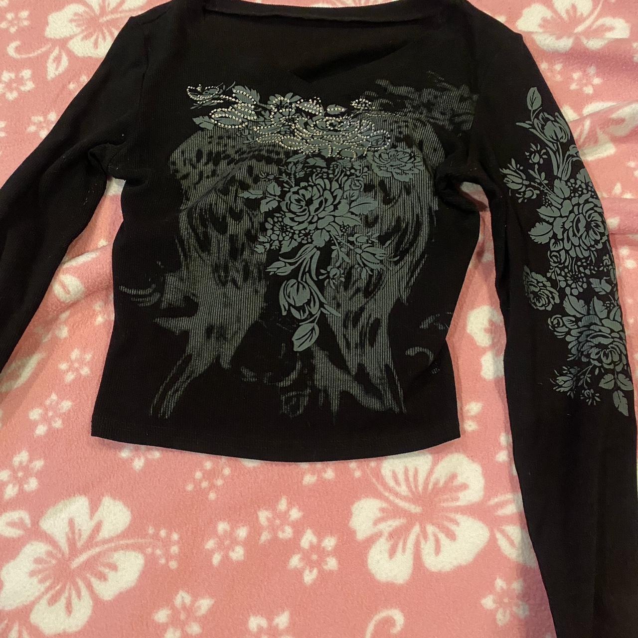 Medium SHEIN y2k long sleeve - Depop