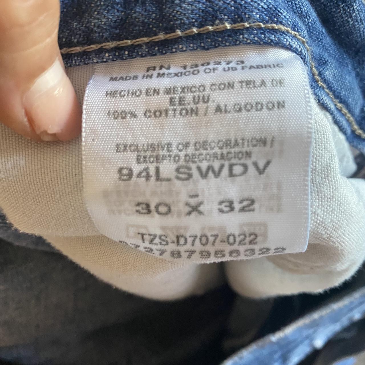 Denim cargo jeans Size 30x32 Waist 15” Rise... - Depop