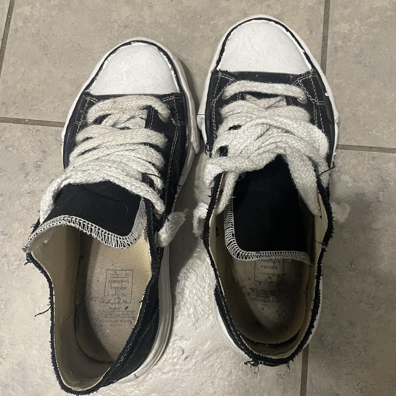 black & white maison mihara yasuhiro 47 eur with box... | Depop