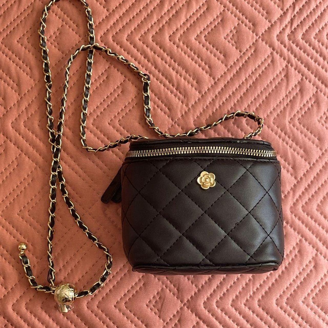 Chic micro Crossbody bag with adjustable chain... - Depop