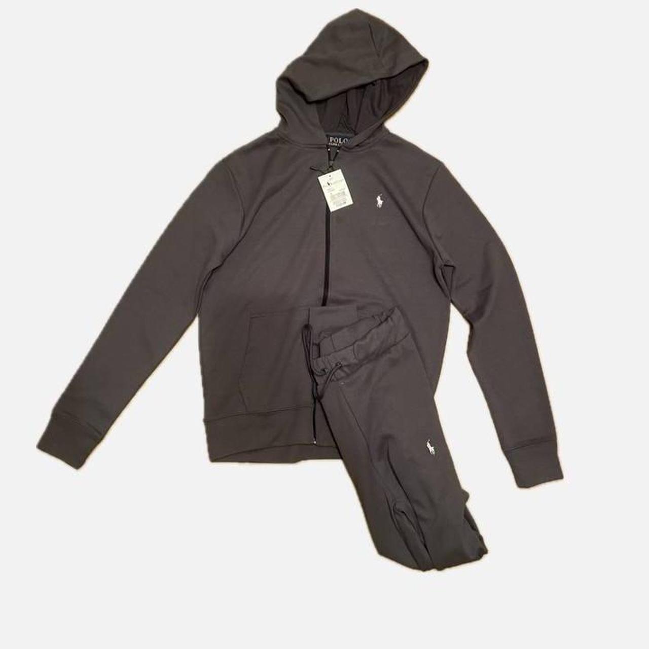 Polo Ralph Lauren tracksuit size small grey New... - Depop