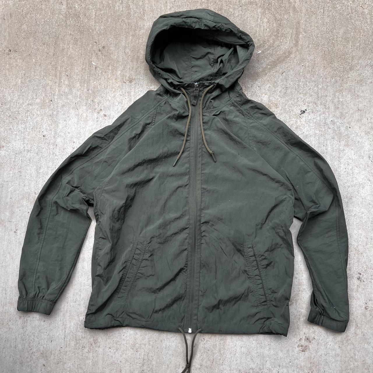 avia windbreaker jacket with zipper closure and... - Depop