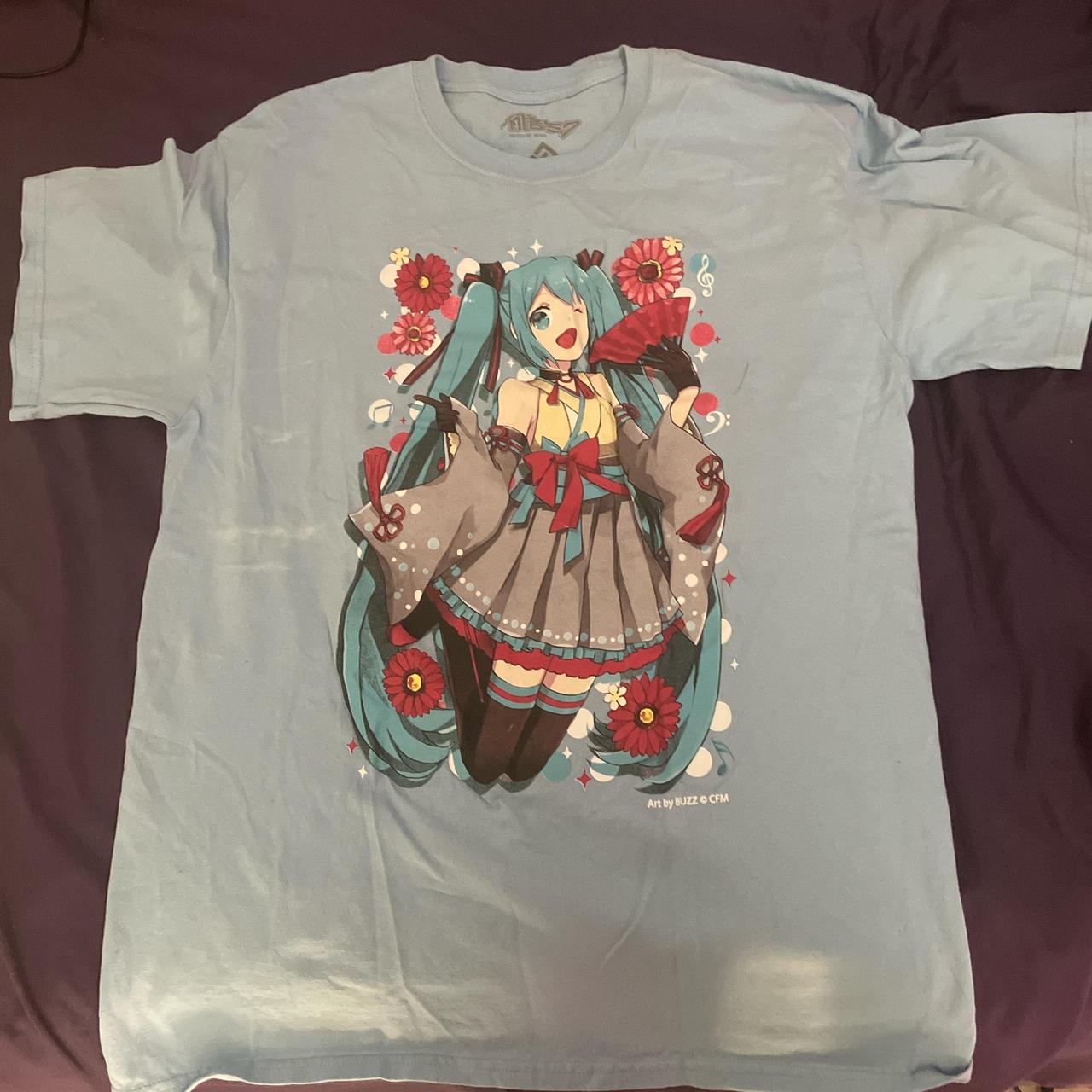 Hatsune Miku Boyfriend fit tshirt. Impulse buy and... - Depop