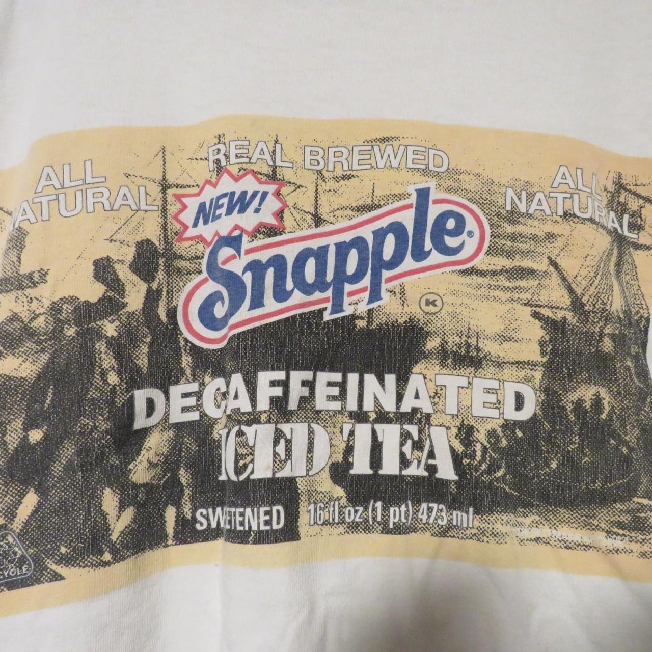 Vintage Rare Snapple Decaffeinated Sweetened Iced... | Depop