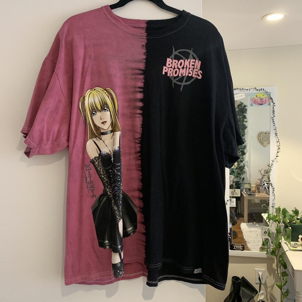 Broken Promises x Death Note Split Dye T-Shirt New... - Depop