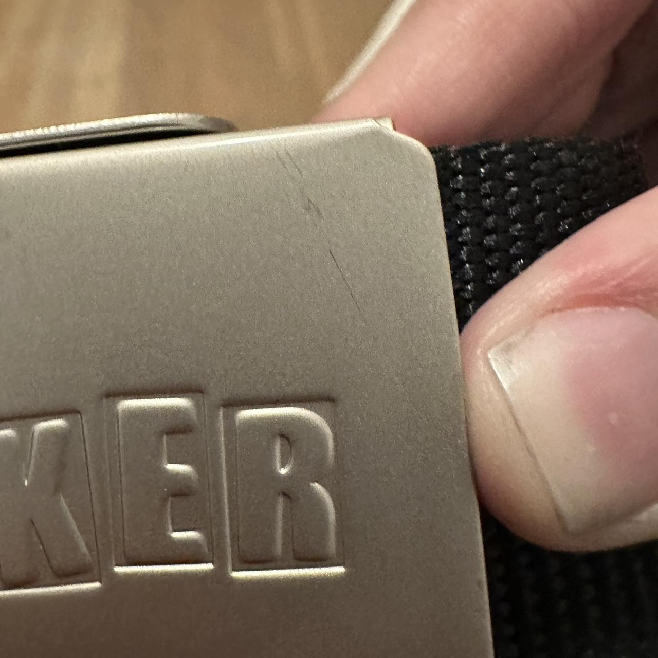 Black and silver baker belt has some scratches on... | Depop