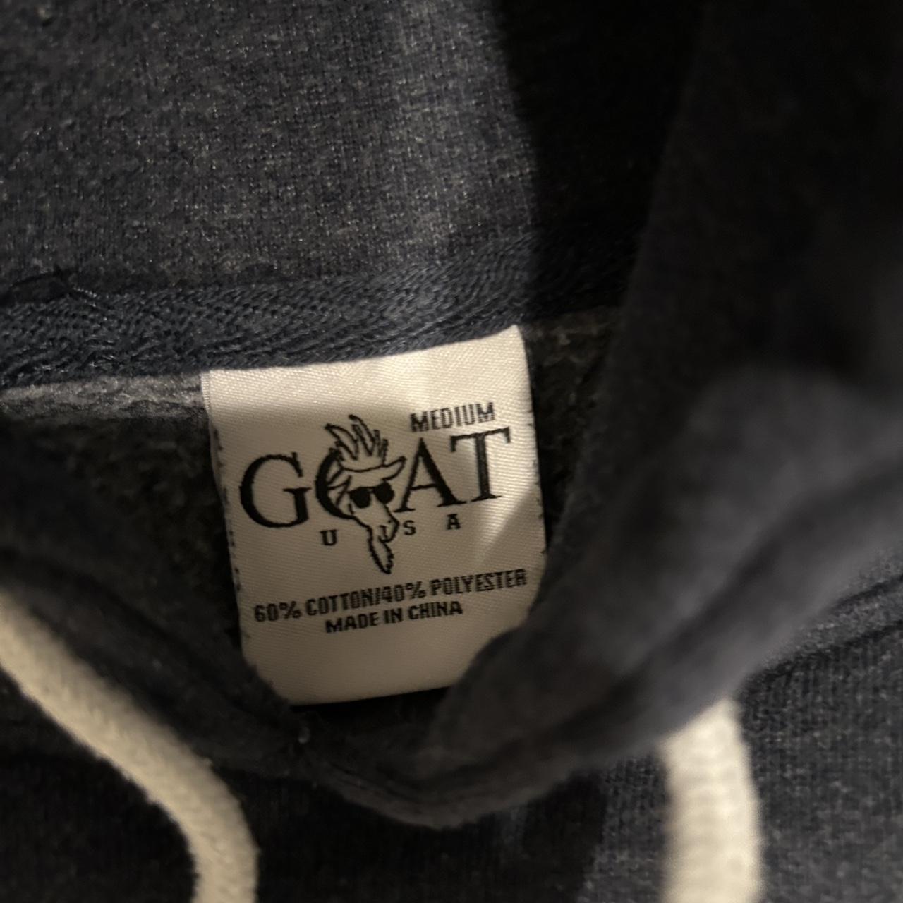 Medium navy blue goat USA hoodie | Depop