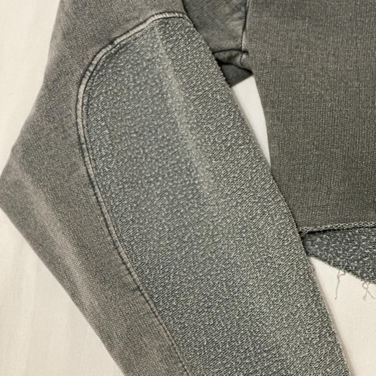 Charcoal cropped quarter zip sweatshirt - Depop