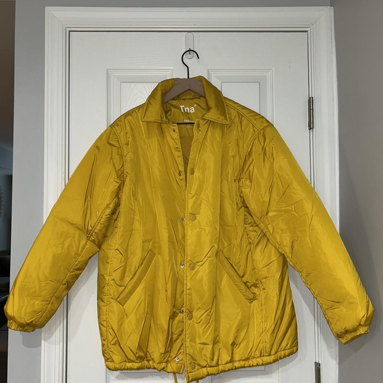 Aritzia Yellow TNA coaches, puffer jacket. Aritzia... | Depop
