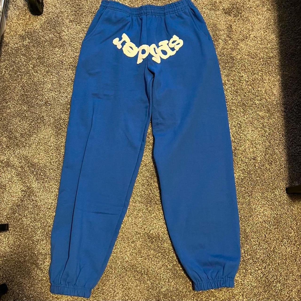 BLUE SP5DER SWEATS | Depop
